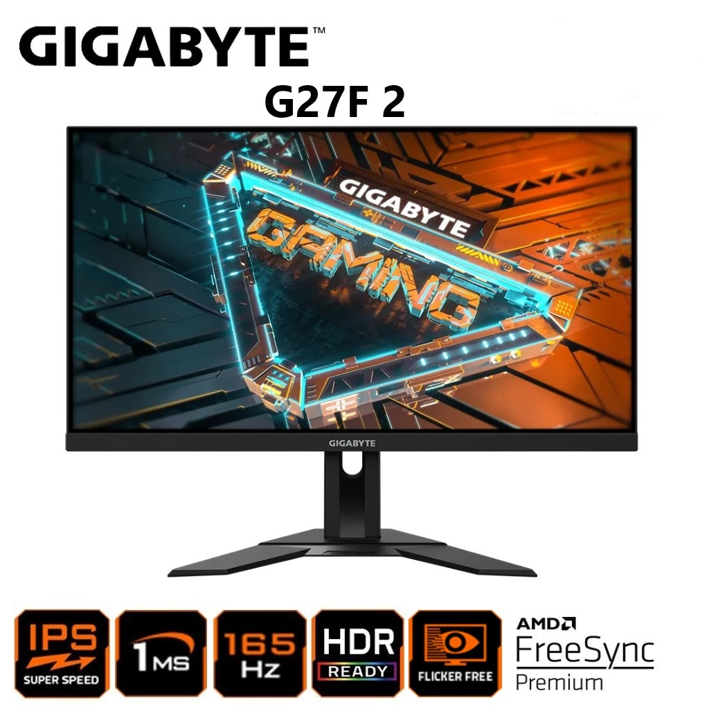 MONITOR (จอมอนิเตอร์) GIGABYTE G27F-2 27” IPS 165Hz Gaming Monitor ...