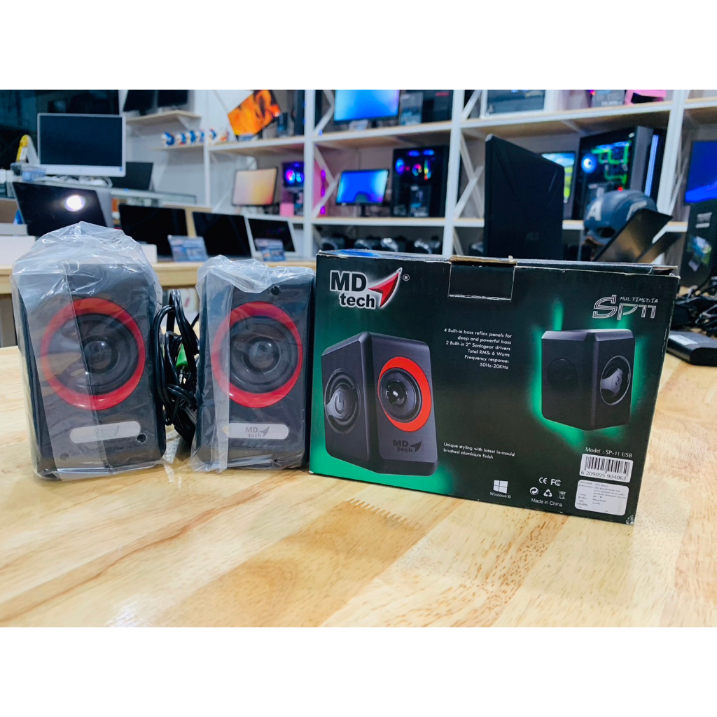ของใหม่ ลำโพงคอม โน๊ตบุ๊ค รุ่น MD-TECH (SP-11) | Shopee Thailand