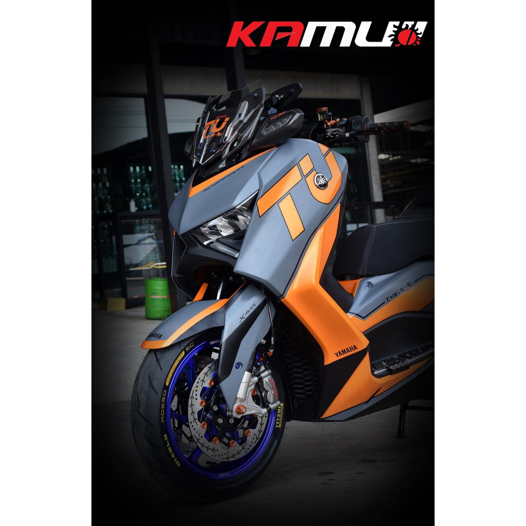 จานดิส Kamui หน้า/หลัง XMAX300 2017-2023 Power-Slot V.5 จานหน้า 300mm ...
