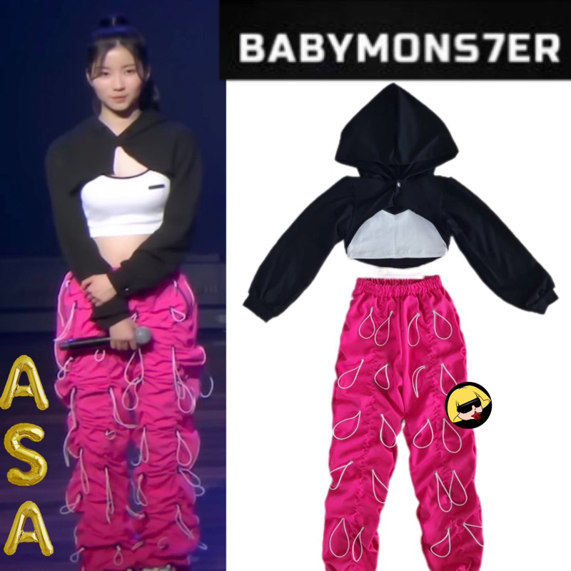 BABYGAGA ️‍🔥 ️‍🔥 ชุดอาสะ ชุดBabymonster Babymonster BABYMONS7ER Baemon ...