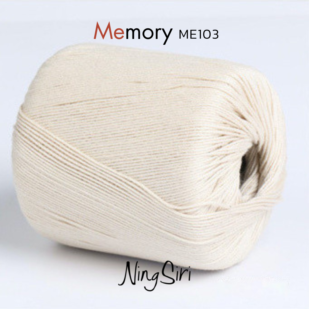 ไหมพรม ซัมเมอร์ Memory no.20 สีพื้น สำหรับถัก โครเชต์ นิตติ้ง Crochet Kniting Yarn | Shopee Thailand
