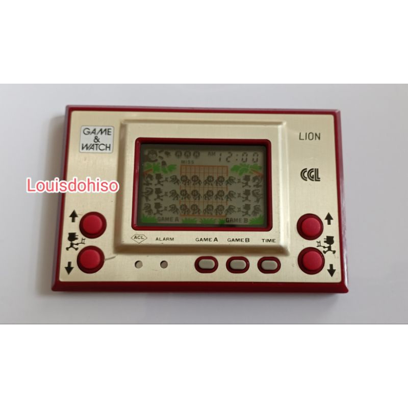 เกมกด ของแท้มือสอง สภาพดี จอสวย Game & Watch Lion เกมกดสิงโต Nintendo ...