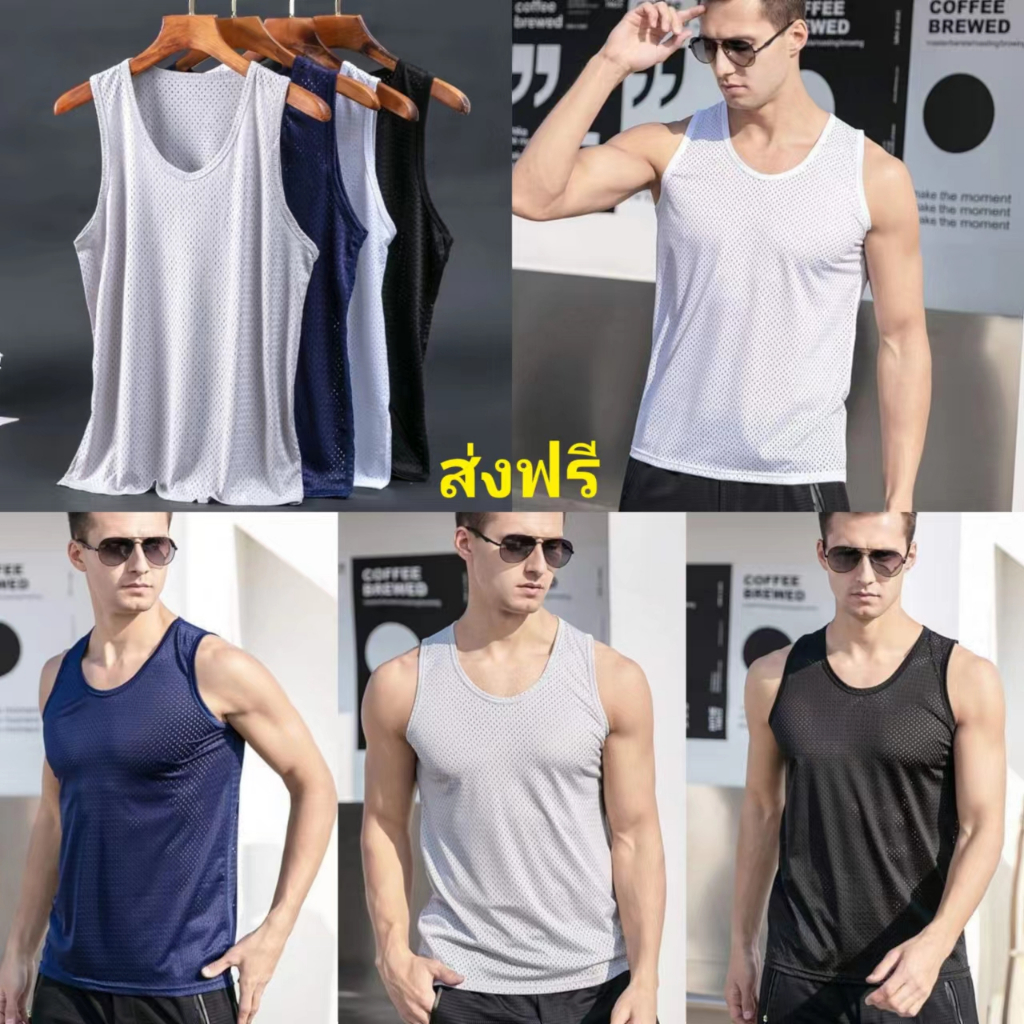 เสื้อกล้ามผู้ชาย เสื้อกล้าม cotton ไซส์ใหญ่ มีM-4XL รุ่นเสื้อกล้าม | Shopee Thailand