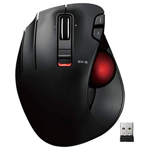 ELECOM EX-G Trackball Mouse left handed for laptop Wired Wireless Thumb ...