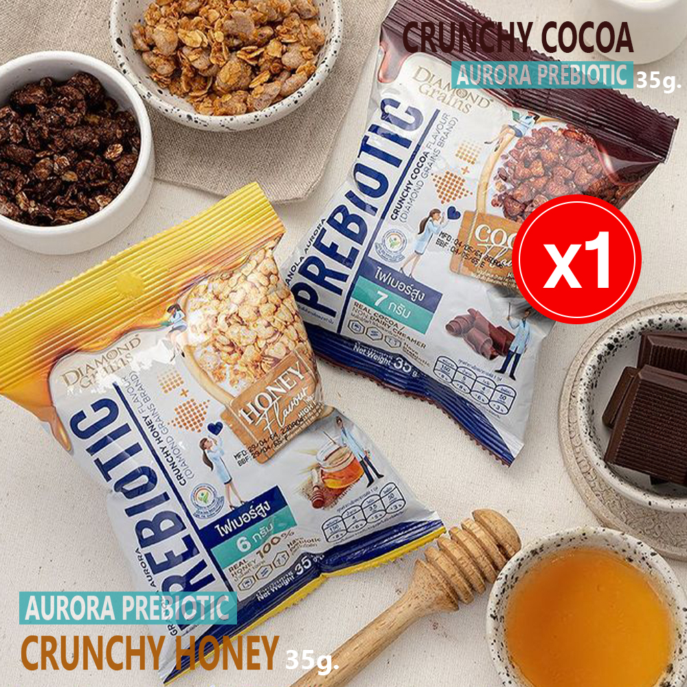 Diamond Grains Prex Crunchy ไดมอนด์เกรนส์ พรีกซ์ ขนาด 35 กรัม กราโนล่า ...