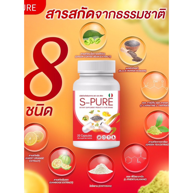 ผลิตภัณฑ์อาหารเสริมS-pure แจ่มใส | Shopee Thailand