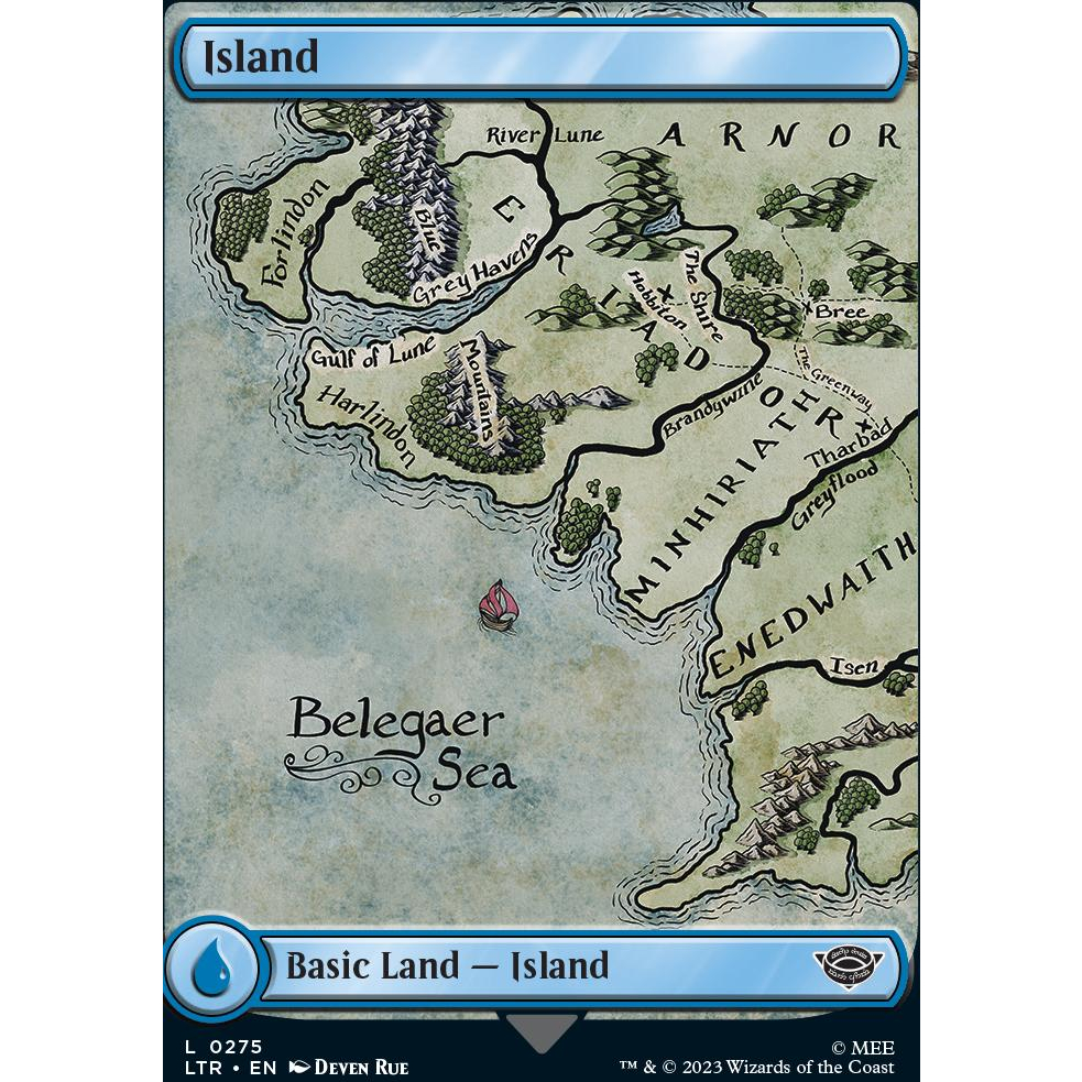 Basic Lands Full Art การ์ด Magic The Gathering ของแท้ จากชุด The Lord ...