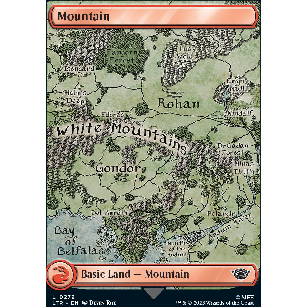 Basic Lands Full Art การ์ด Magic The Gathering ของแท้ จากชุด The Lord ...