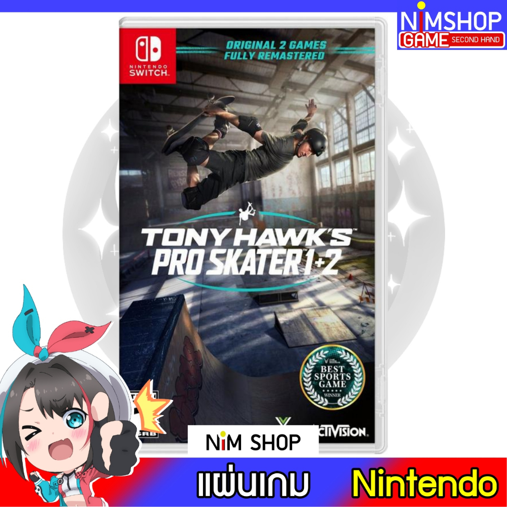 (มือ2) Nintendo Switch : Tony Hawk's Pro Skater 1+2 แผ่นเกม มือสอง สภาพ ...