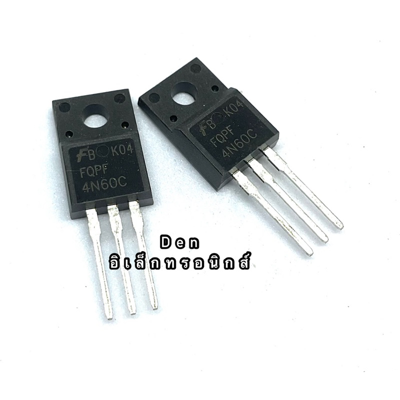 FQPF 4N60C 4N60 TO220 4A 600V MOSFET smd N-Fet มอสเฟต ทรานซิสเตอร์ ...