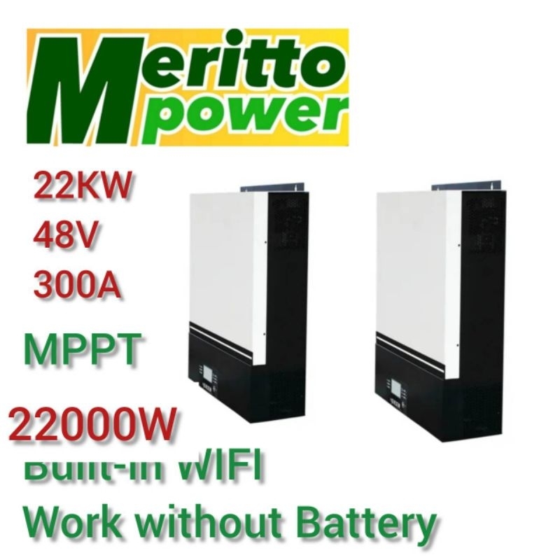 22kw Hybrid solar inverter 48V 300A(150Ax2) MPPT 500VDC 230VAC 50Hz ...