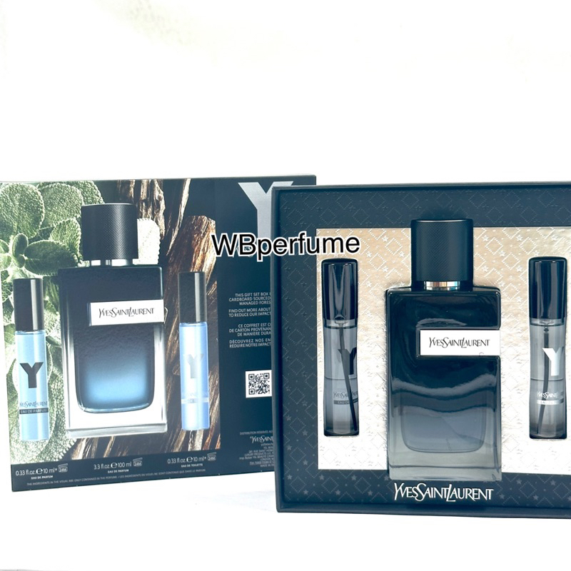 ชุดของขวัญ YSL Y edp 100ml , edp 10ml , edt 10ml | Shopee Thailand