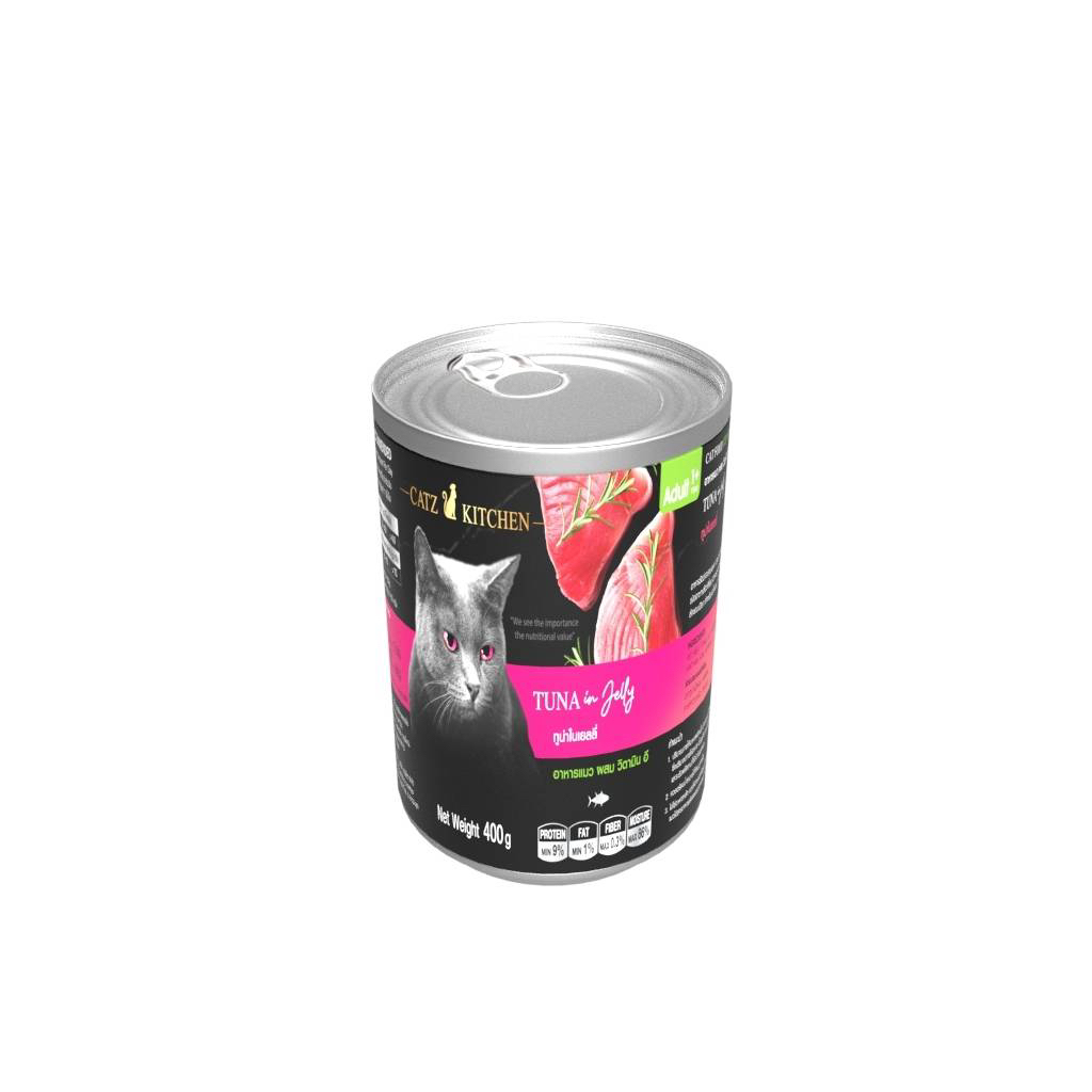 PET8 อาหารแมว ในเยลลี่ 5รสชาติ รุ่น Black cat CATZ KITCHEN หอม อร่อย ทำ ...