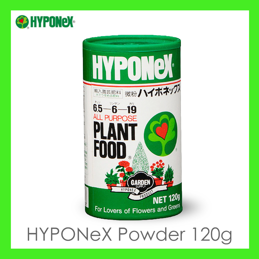 HYPONeX Plant Food Powder fertilizer 120g ไมโครไนซ์ ไฮโปเน็กซ์ 120g N-P-K＝6.5-6-19 นค้านำเข้าจาก ...