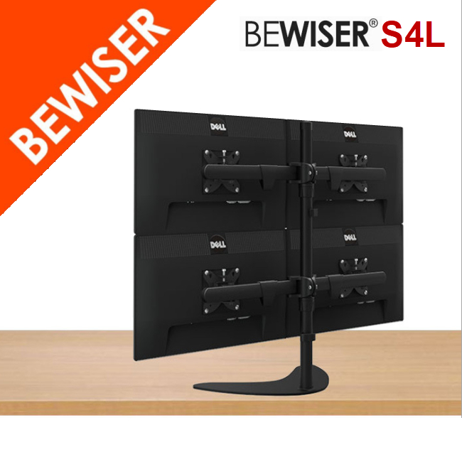 ์NEW! BEWISER S4 ขาตั้งคอม 4จอมอนิเตอร์ VESA15"-30" Max10Kg เรียง2x2 ...