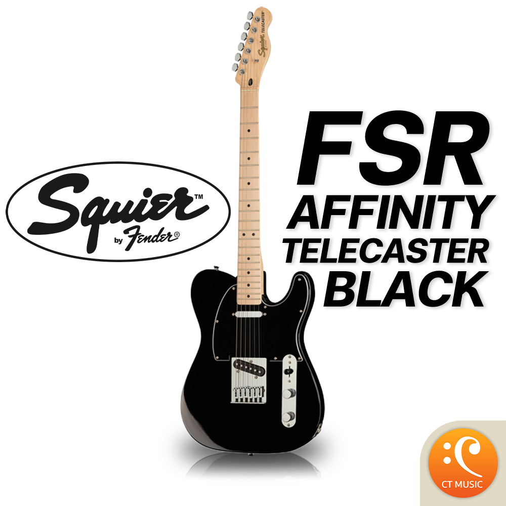 Squier FSR Affinity Series Telecaster Black กีตาร์ไฟฟ้า | Shopee Thailand