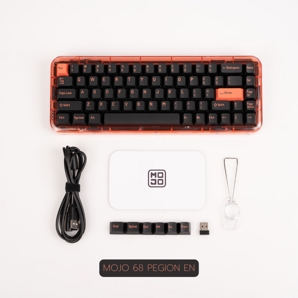 คีย์บอร์ด Melgeek Mojo68 6 Color Hotswap RGB Bluetooth Mechanical ...