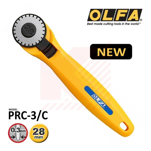 มีดคัตเตอร์ OLFA PRC-3/C (มีดคัตเตอร์ตัดปรุ ขนาด 28 มิล ตัดผ้า ตัดหนัง ตัดกระดาษปรุ โรตารี่ ตัด ...