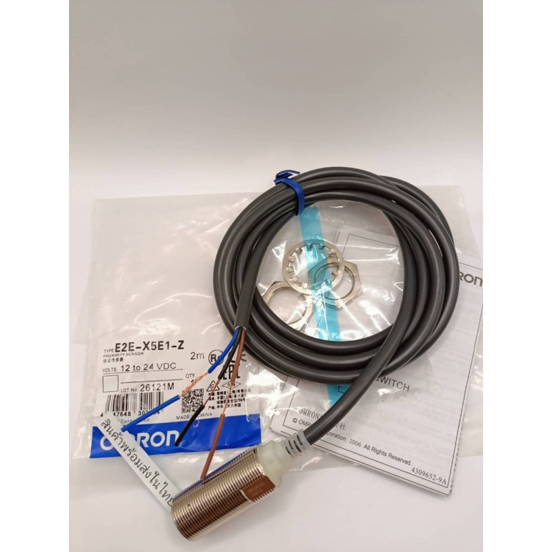 E2E-X5E1-Z sensor เซ็นเซอร์ 18มิล NPN-NO (ชนิดจับโลหะ) ระยะการจับ5mm ไฟเลี้ยง12-24VDC ยี่ห้อ ...