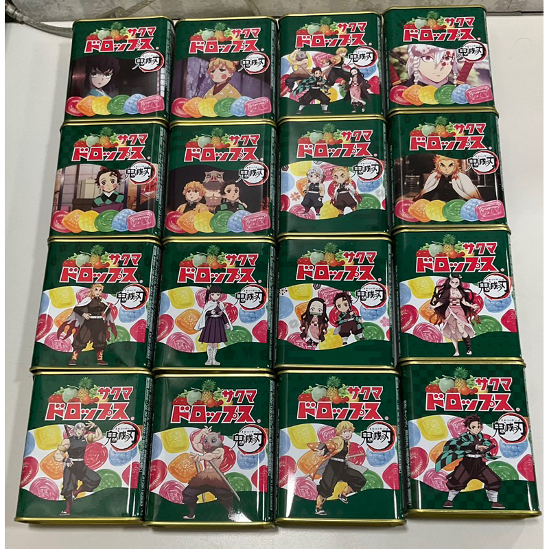 [เลือกลายได้] ลูกอม รสผลไม้ Sakuma Drops Candy ลาย Demon Slayer ลูกอม ...