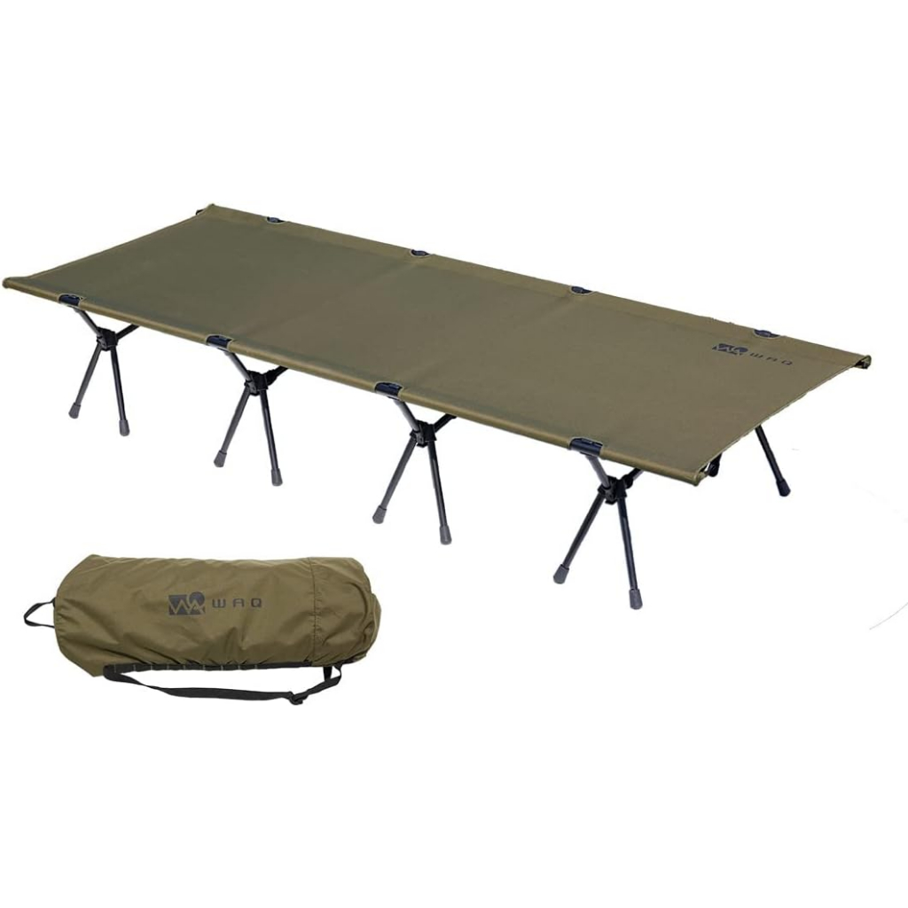 (พร้อมส่ง) เตียงสนาม WAQ 2-Way WIDE Folding Cot กว้าง80cm High/Low | Shopee Thailand