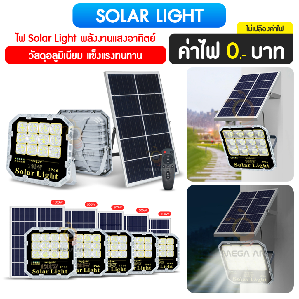 Solar JD ของแท้ 100%สปอร์ตโซล่าเซลล์เกรดพรีเมี่ยม 25w-40w-60w-100w-200w-300w-500w-1000w เปลี่ยน ...