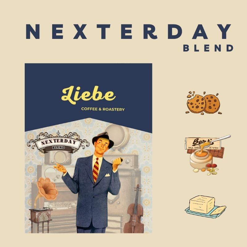 เมล็ดกาแฟ Nexterday Blend เมล็ดกาแฟ Blend of Brazil & Laos อราบิก้า 100 ...