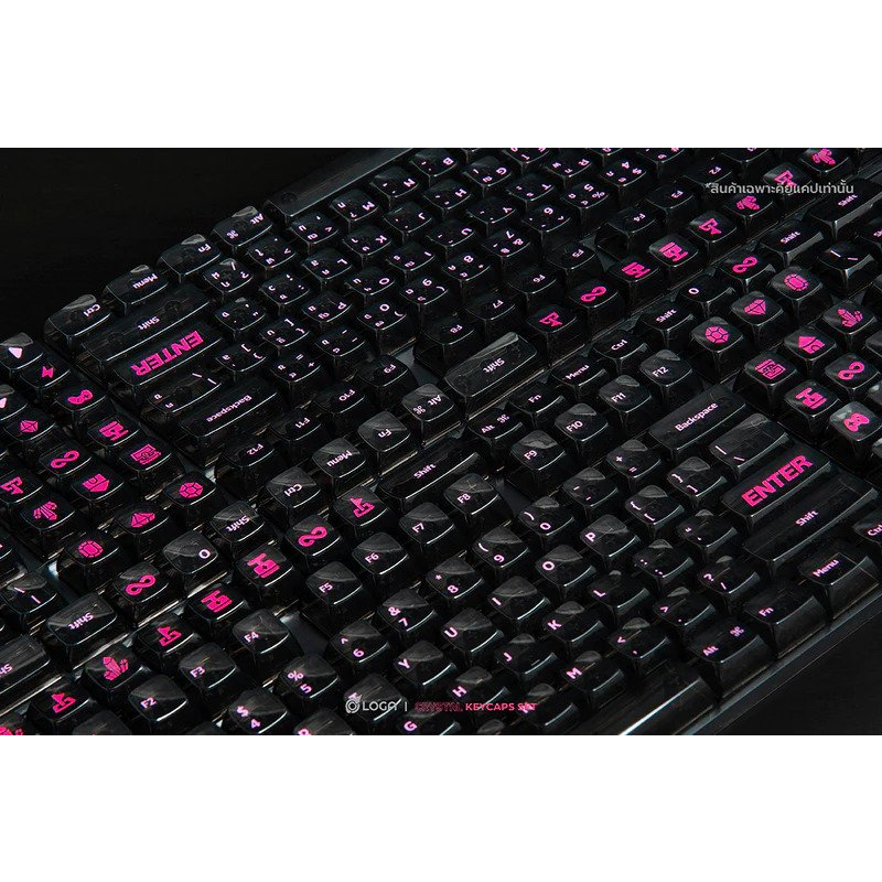 LOGA CRYSTAL SERIES : 132 KEYS CLEAR KEYCAP SET | Shopee Thailand