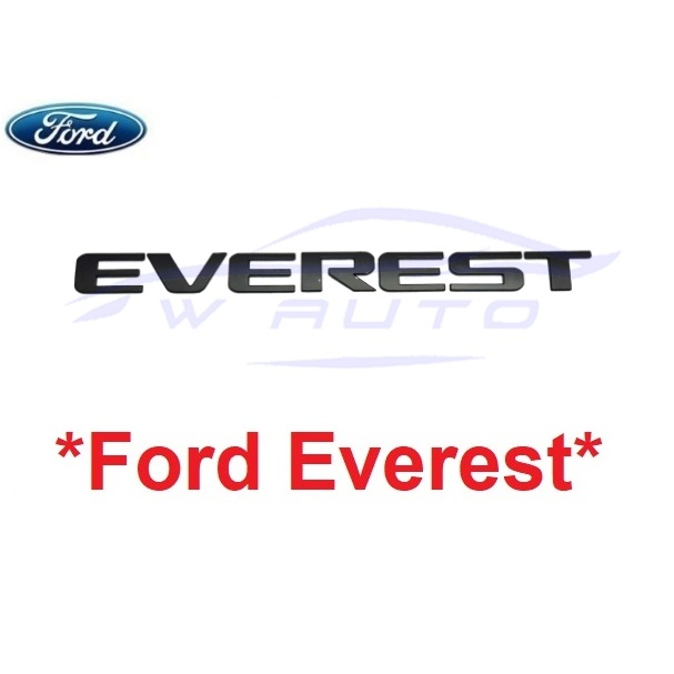 EVEREST โลโก้ ดำด้าน FORD เอเวอเรส เอเวอเรสต์ โลโก้ หน้ารถ หน้ากระจัง ...