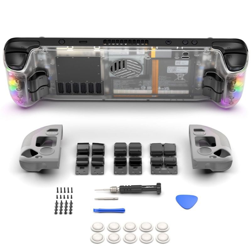 JSAUXTransparent Back Plate for Steam Deck , Steam Deck Oled PC0106 RGB ...