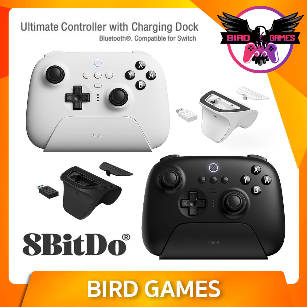 𝟴𝗕𝗶𝘁𝗗𝗼 Ultimate Bluetooth Controller & 2.4G Controller with Charging Dock ใช้กับ Nintendo Switch ...