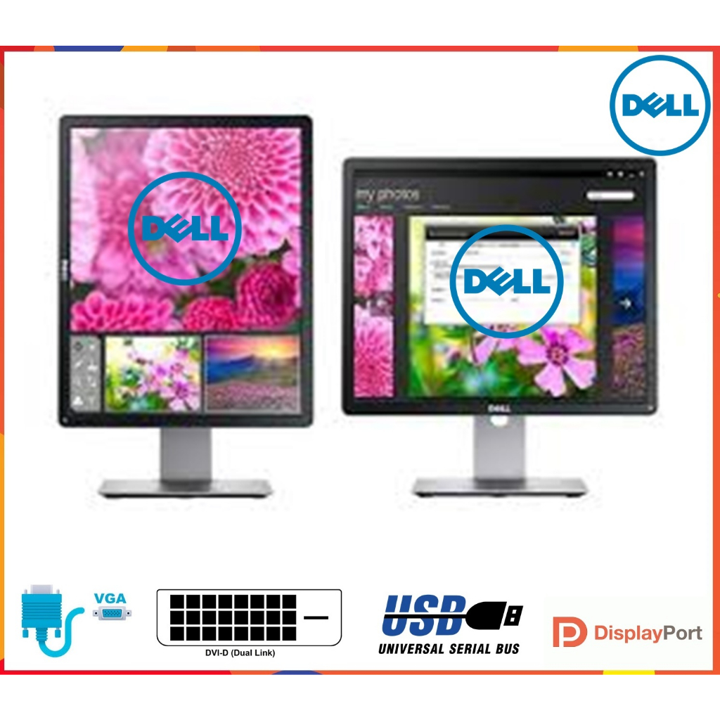 จอ MONITOR DELL LED 19 นิ้ว P1914Sf สภาพดี ราคาถูก (จอมีเส้น) (หมุนได้ ...