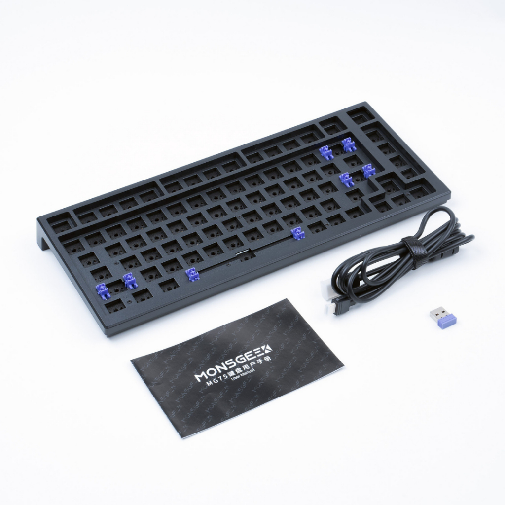 คีย์บอร์ด MonsGeek MG75 Case Plastic 75% Gasket Hotswap Wireless 2.4G ...