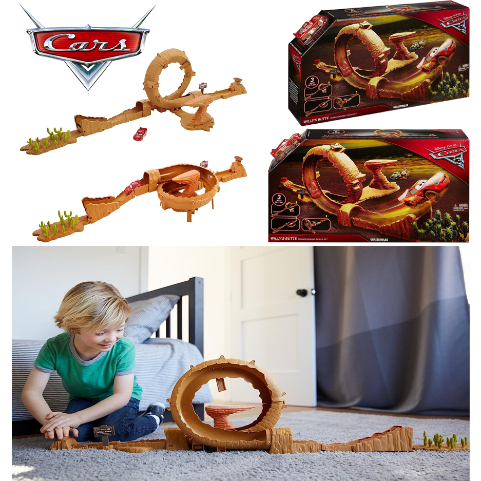 Mattel DVF40 Disney Pixar Cars 3 Willy's Butte Transforming Track Set ...