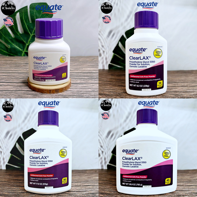 [Equate] ClearLAX Polyethylene Glycol 3350 Unflavored Powder for ...