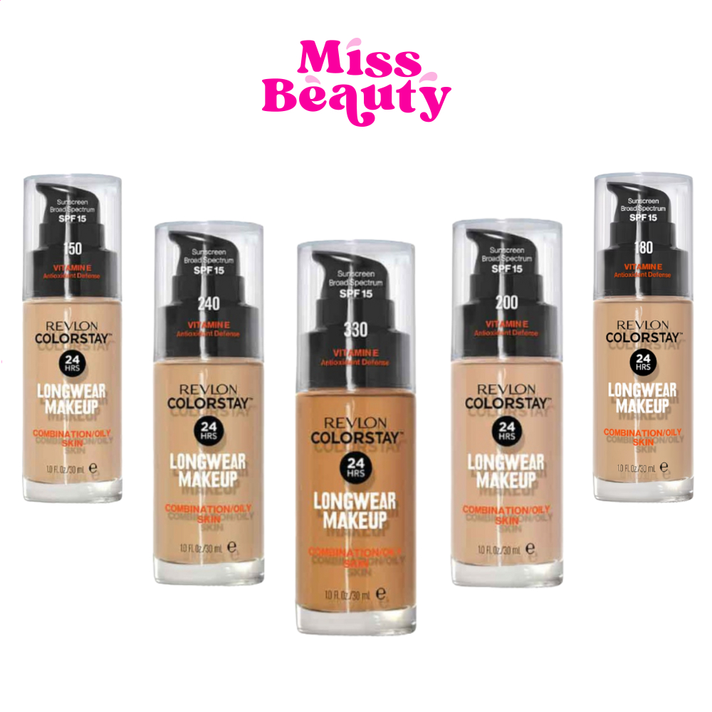 แท้! Revlon Color Stay Makeup Liquid Foundation เรฟลอน รองพื้น SPF15 ...