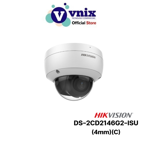 DS-2CD2146G2-ISU(4mm)(C) กล้องวงจรปิด Hikvision 4MP AcuSense Powered Fighter Fixed Dome IP ...