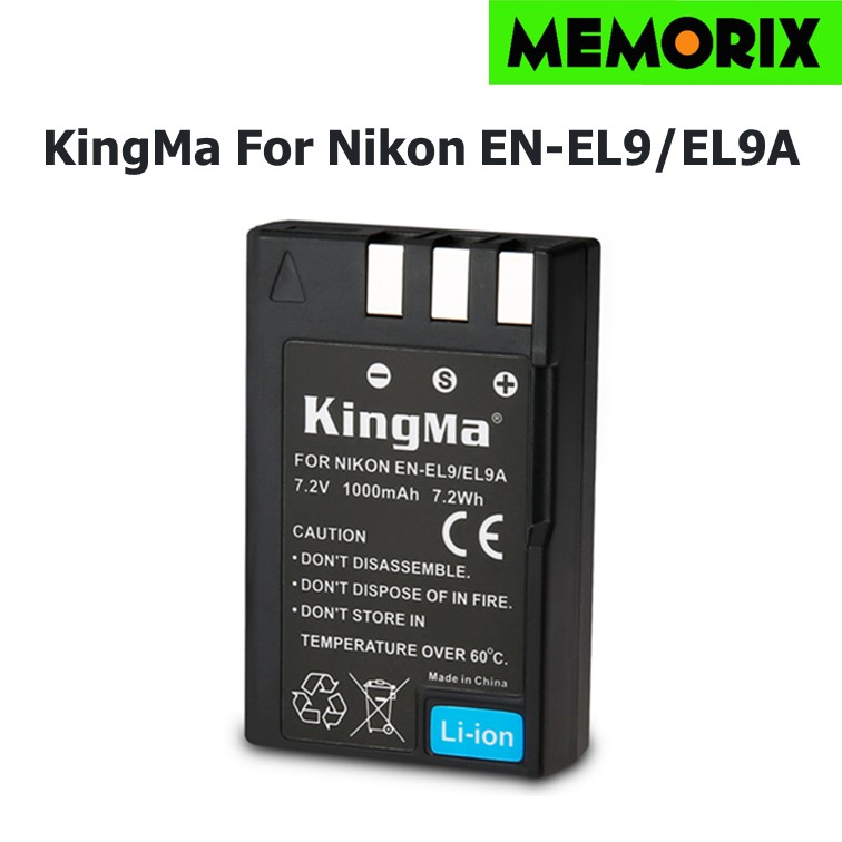 Kingma Nikon EN-EL9 Battery 1000mAh for Nikon D3000 D5000 Camera ...