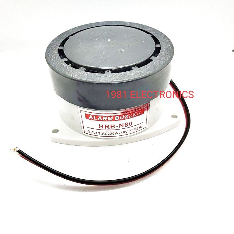 HRB-N80 ALARM BUZZER 220-240VAC 50/60Hz. ออดไฟฟ้า บัสเซอร์ 220Vac | Shopee Thailand