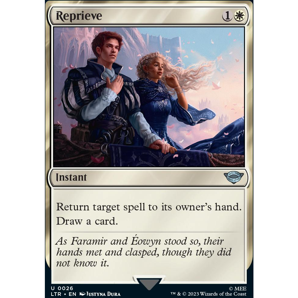 Reprieve การ์ด Magic The Gathering ของแท้ จากชุด The Lord Of The Rings ...