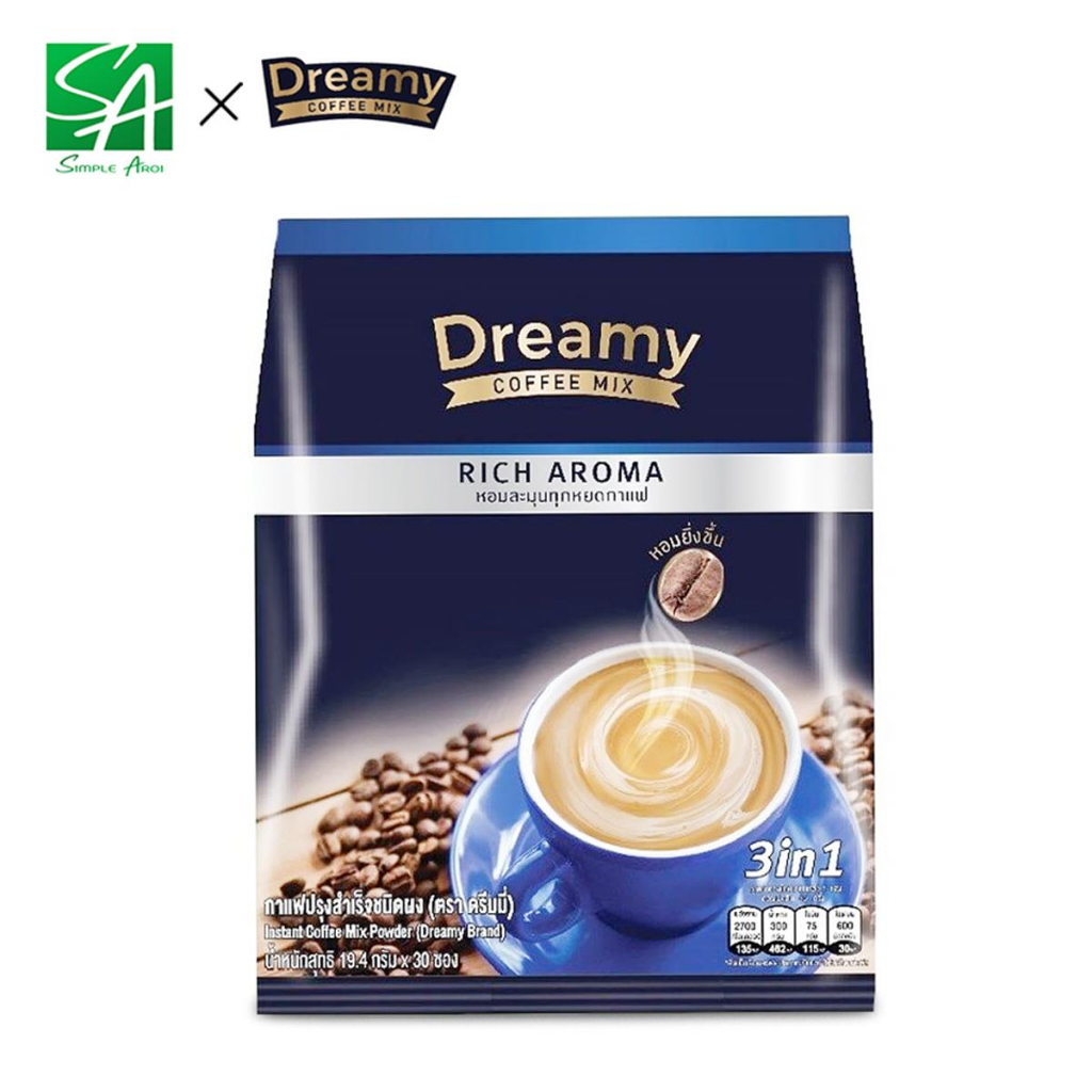 Coffee Mix 3in1 Rich Aroma ดรีมมี่ กาแฟปรุงสำเร็จพร้อมดื่ม กาแฟชง (ขนาด ...