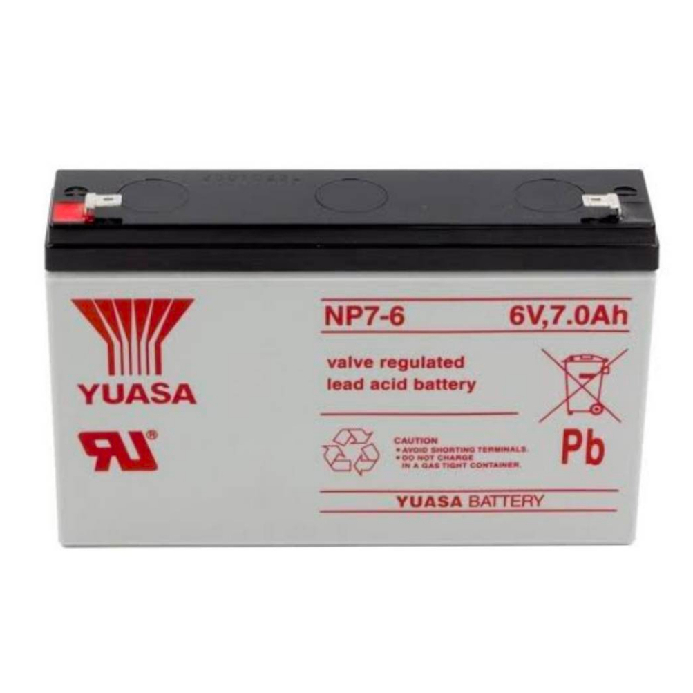 แบตเตอรี่แห้ง YUASA NP7-6 (6V 7Ah) | Shopee Thailand