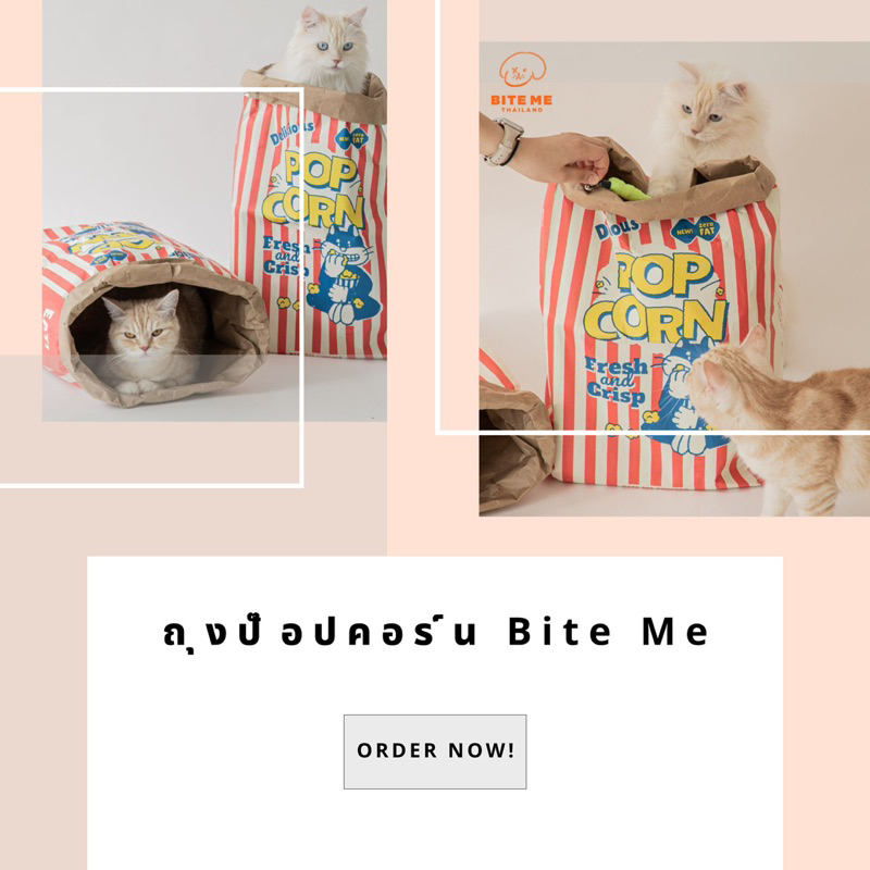 ถุงป๊อปคอร์น Bite Me | Shopee Thailand
