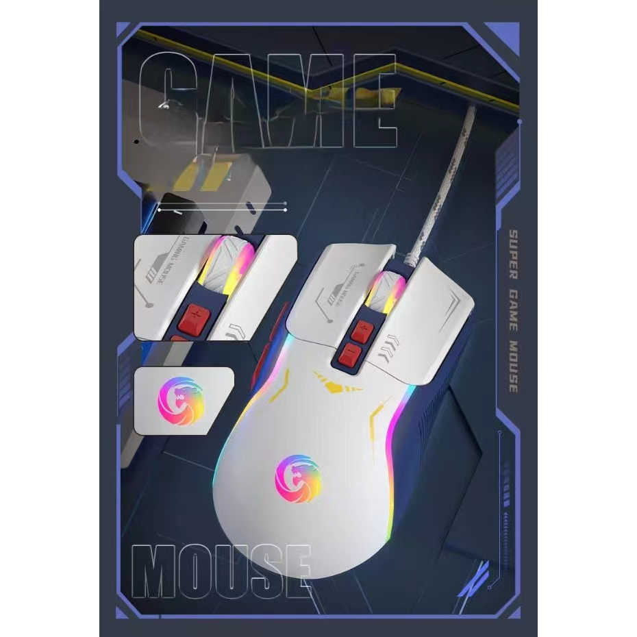 พร้อมส่ง เมาส์เกมมิ้ง เมาส์บูทูธ Gaming Mouse RGB MOUSE มีสาย/ไร้สาย มี ...