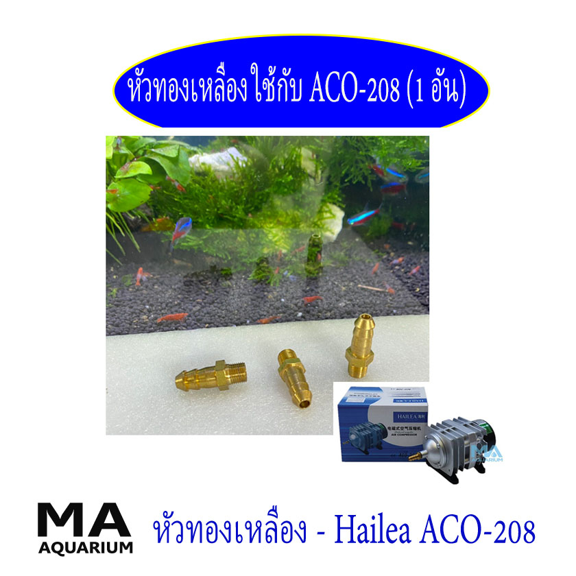 หัวทองเหลือง ใช้กับปั๊มลม ACO-208 (1อัน) | Shopee Thailand