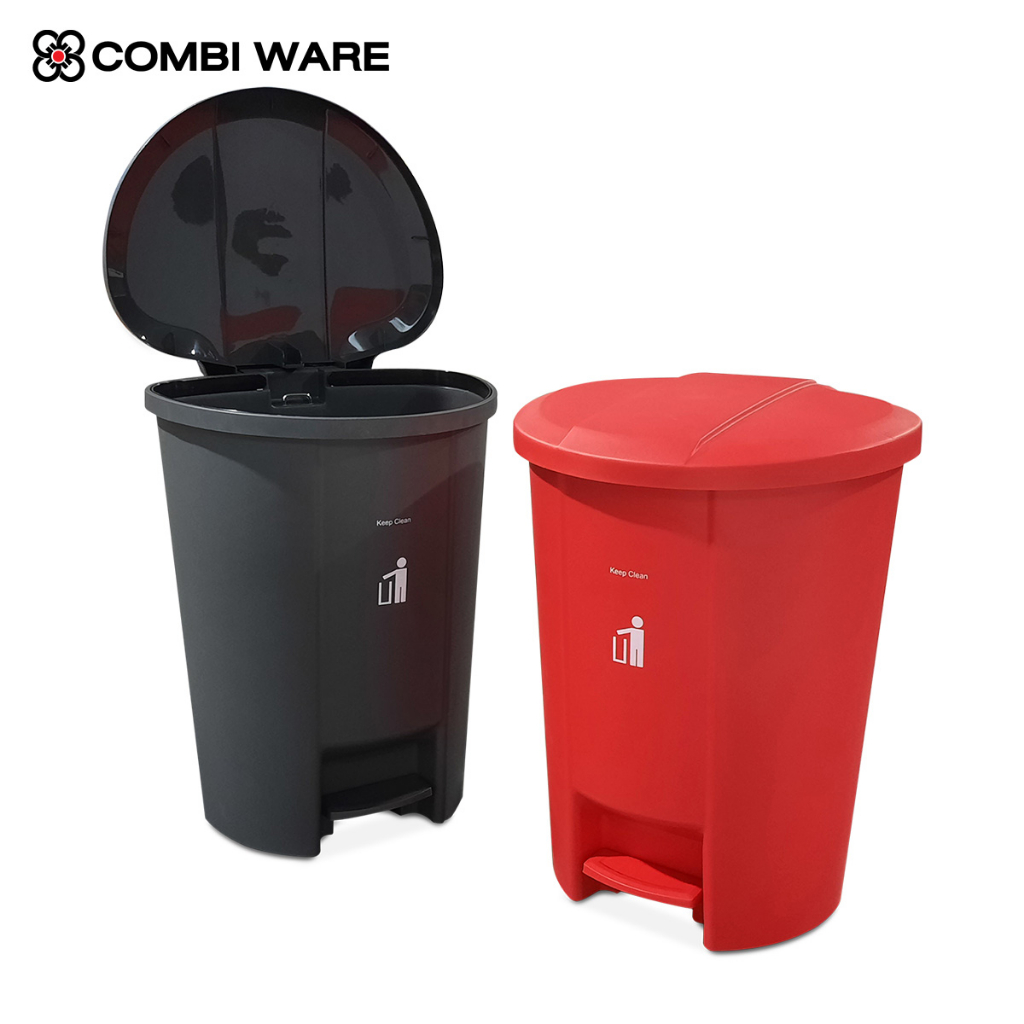 ถังขยะพลาสติก ทรงSemi-Round มีเท้าเหยียบ จุได้ 50 ลิตร - COMBI WARE ...