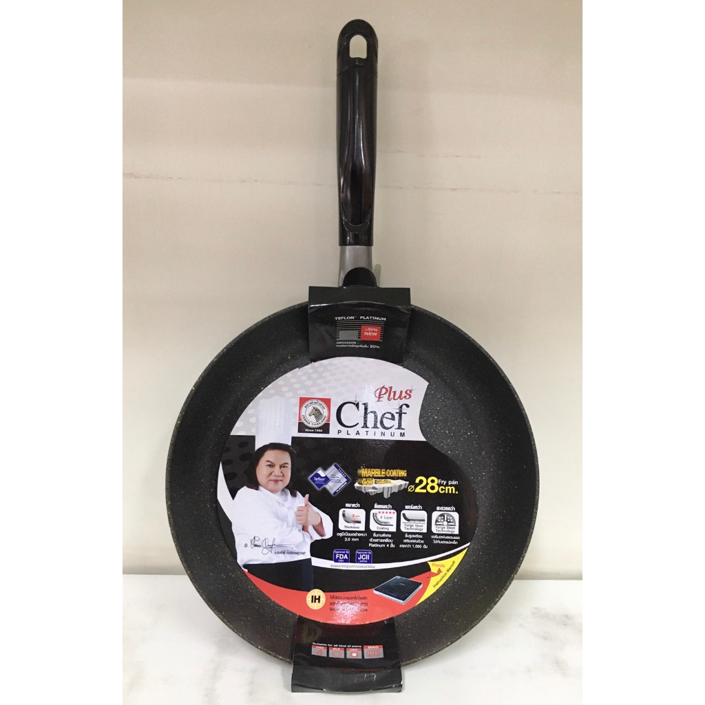 กระทะ IH Platinum Chef Plus 28cm 174846 Zebra (ตราหัวม้าลาย) | Shopee Thailand
