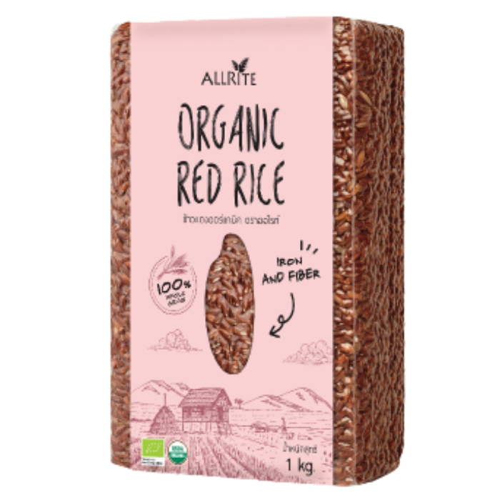 ออไรท์ ข้าวแดง ออร์แกนิค 1 กก. - Organic Red Rice 1kg Allrite brand ...