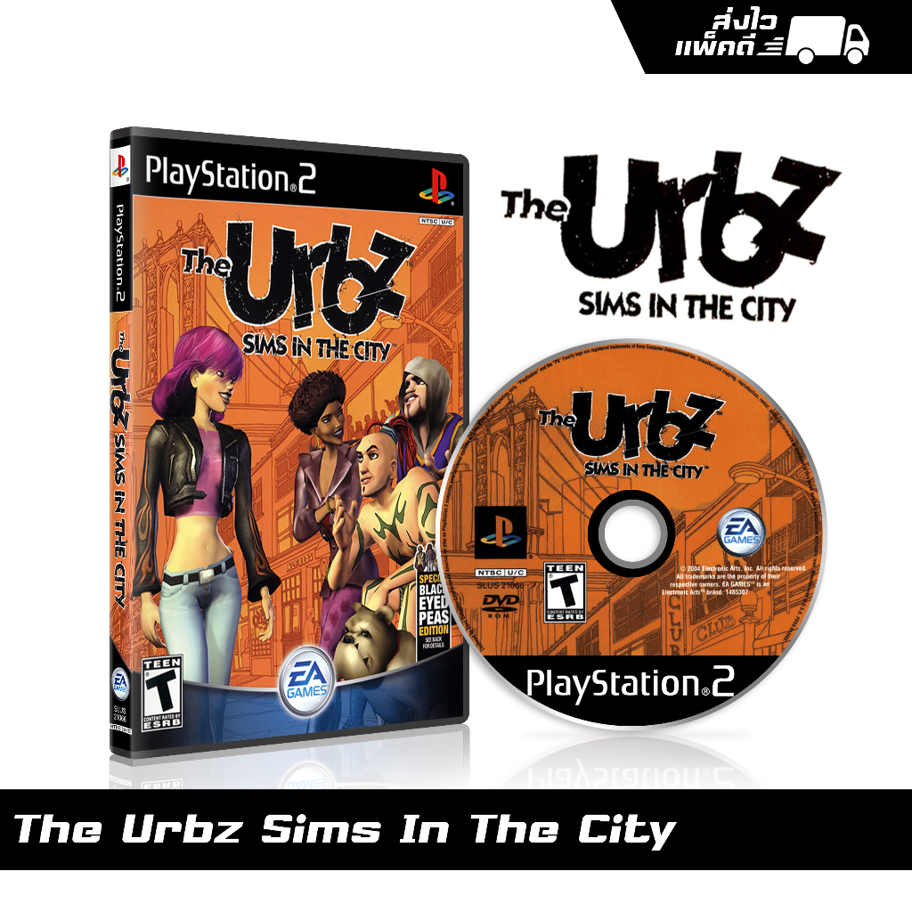 แผ่นเกม PS2 The Urbz Sims in the City (english) สกรีนแผ่น พร้อมปกใส่ ...