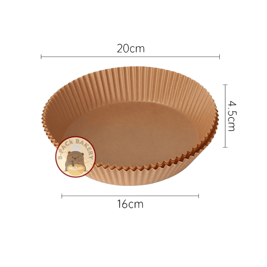 กระดาษรองหม้อทอด สีน้ำตาล Brown baking paper 16x4.5cm 50pcs | Shopee ...